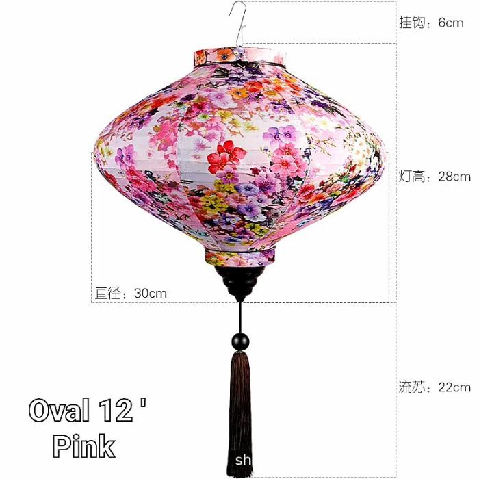 Jual Lampion Lampion Oval Motif Bunga Dekorasi Lampu Lampion Kapsul ...