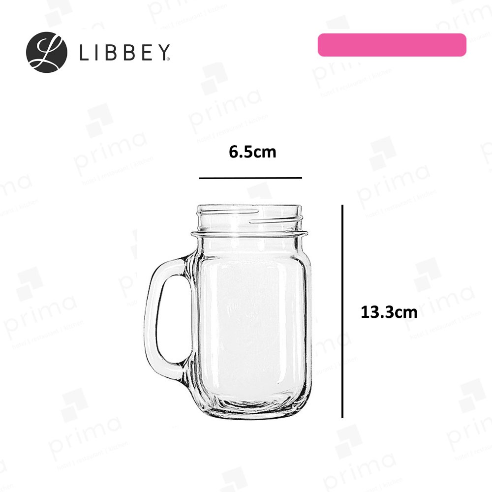 Jual Gelas Kaca Gelas Jus Drinking Jar 16 oz 473 ml 6 pcs- Libbey | Shopee Indonesia