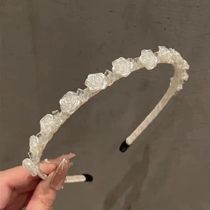 Jual Town Shell PATH korean pearl headband / bando korea mutiara ...