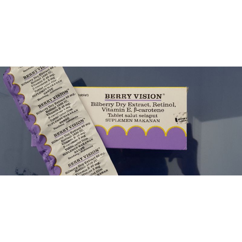 Jual berry vision strip (vitamin mata) | Shopee Indonesia