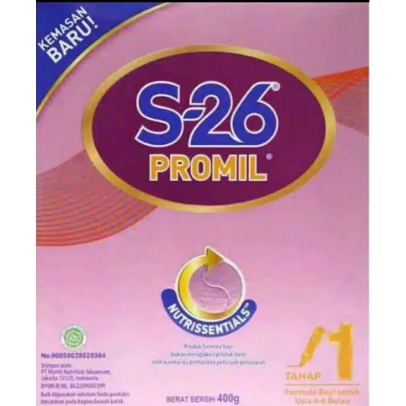 Jual S26 PROMIL 1 400 GR, kemasan BARU | Shopee Indonesia