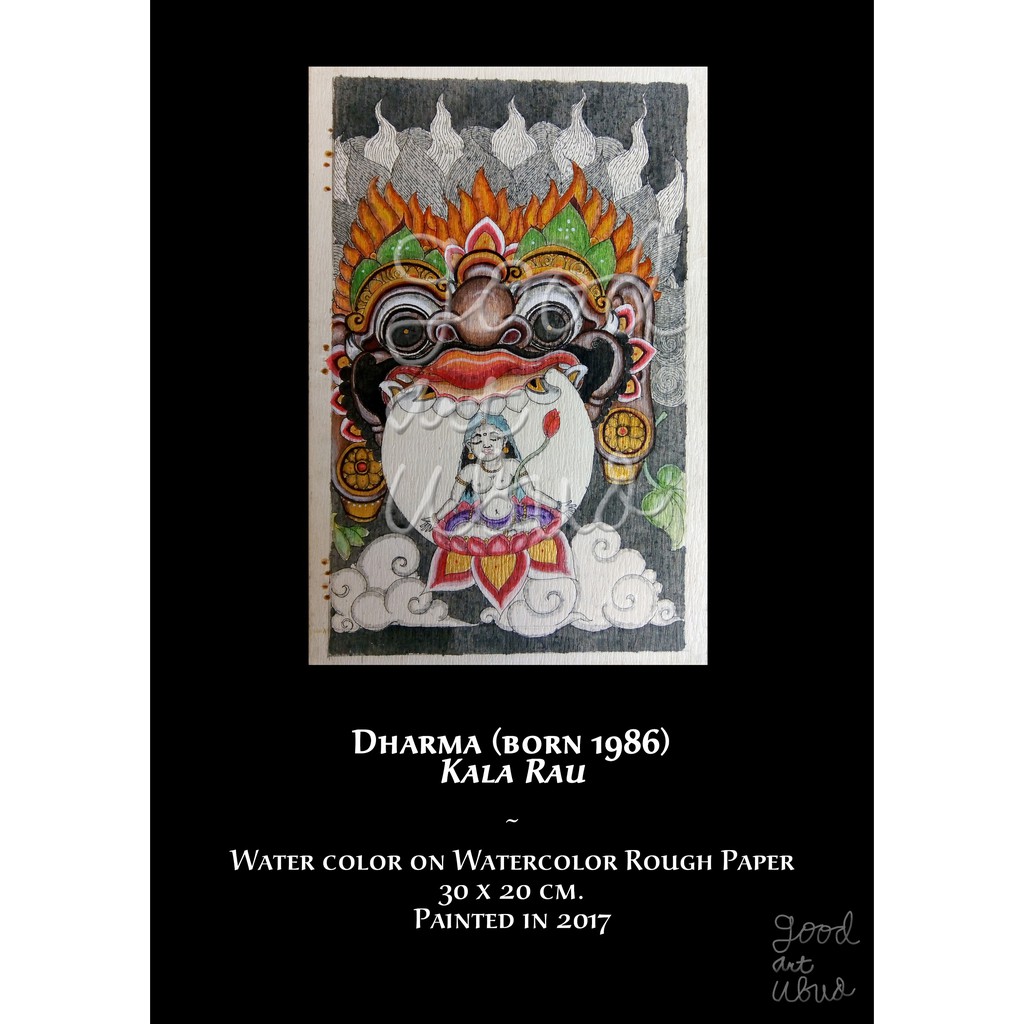 Jual Lukisan Bali - Kala Rau (Moon Eater Giant) | Shopee Indonesia