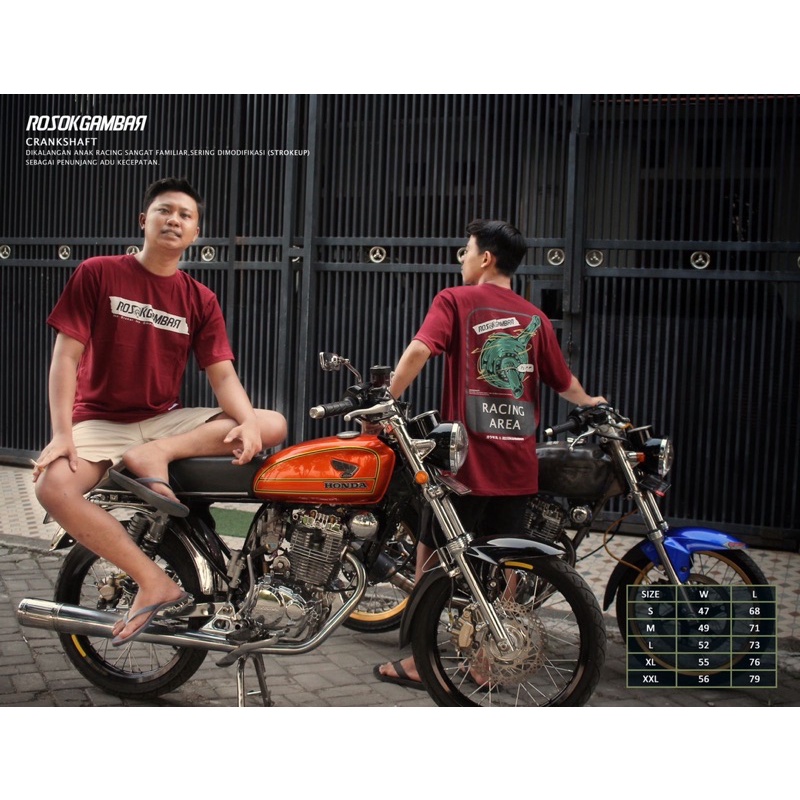 Jual KAOS ROSOK GAMBAR RACING AREA/ORIGINAL/PRE ORDER | Shopee Indonesia
