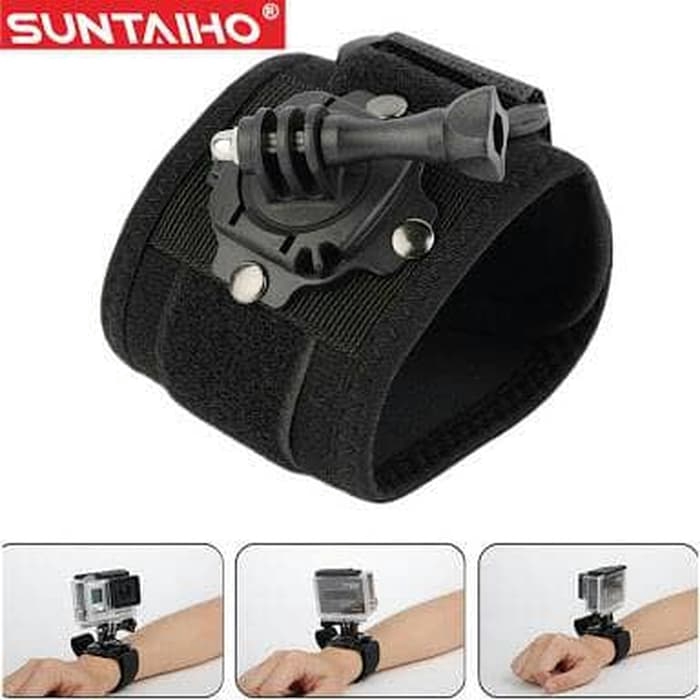 Jual HOLDER LENGAN Wrist Band Strap Band 360 Rotation Mount for GoPro ...