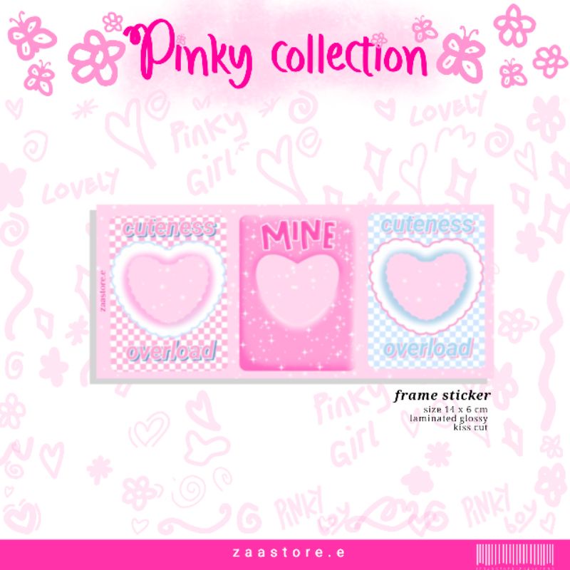 Jual pinky collection (frame stiker and Deco sticker) | Shopee Indonesia