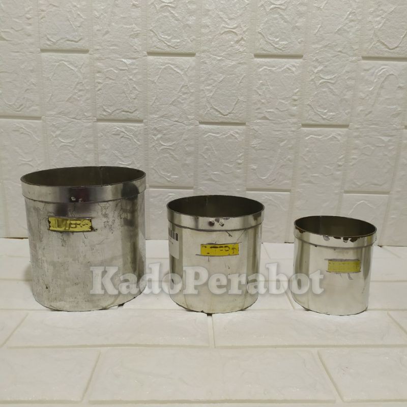 Jual literan beras 1 liter - takaran beras warung - gelas takar kaleng ...