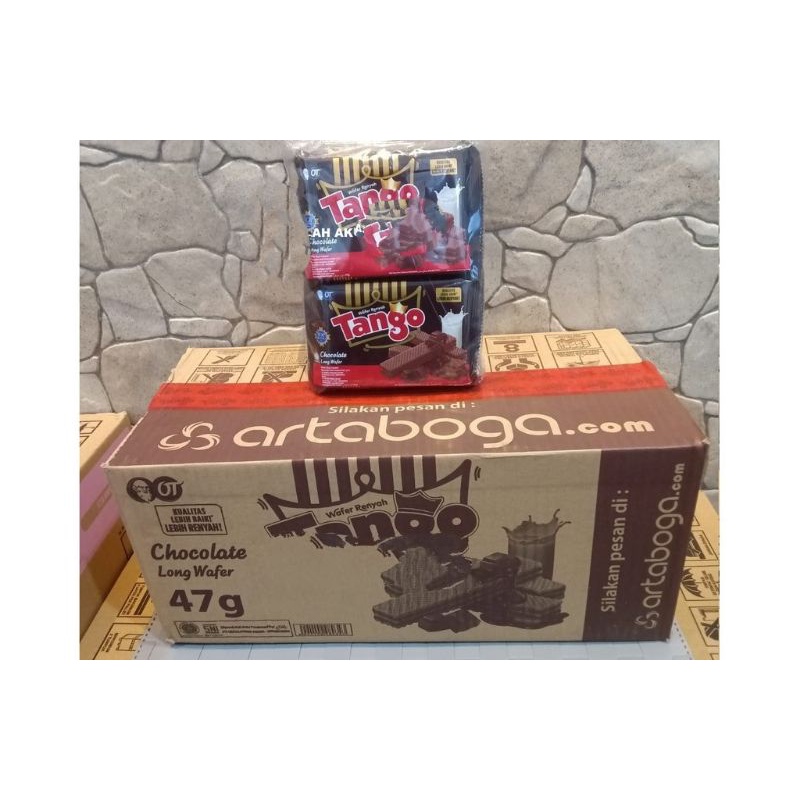 Jual 1 Dus Tango Wafer x JKT48 Ecer 2.000 39 gram ( isi 60 ) Coklat ...