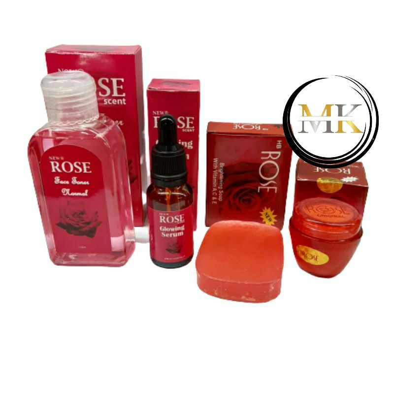 Jual PAKET CREAM ROSE 4in1 ORIGINAL (cream,serum,toner,sabun) | Shopee ...