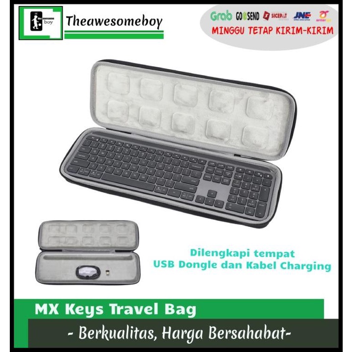 Jual Logitech MX Keys Keyboard Hard Case Casing Travel EVA Cover ...