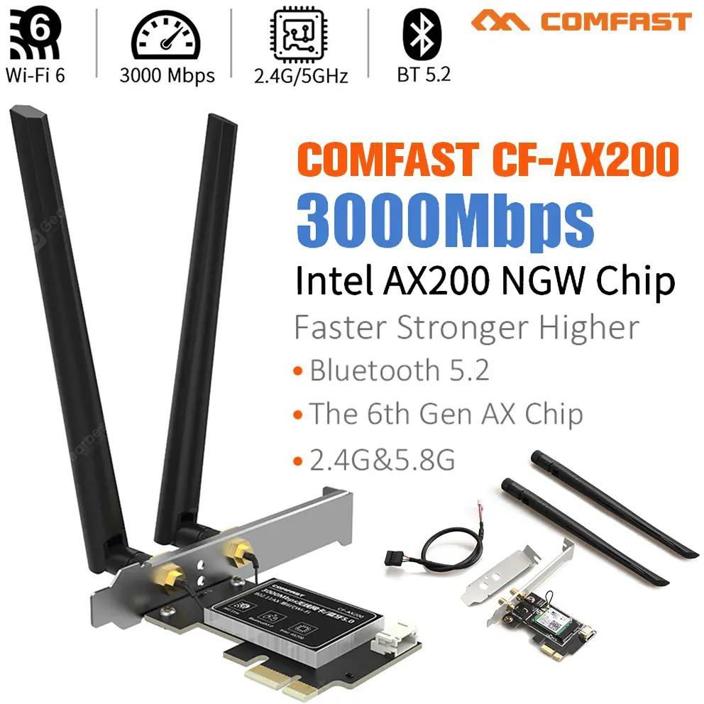 Jual Intel AX200 WiFi 6 Desktop Dual Band AX AC Wireless Bluetooth 5.2 ...