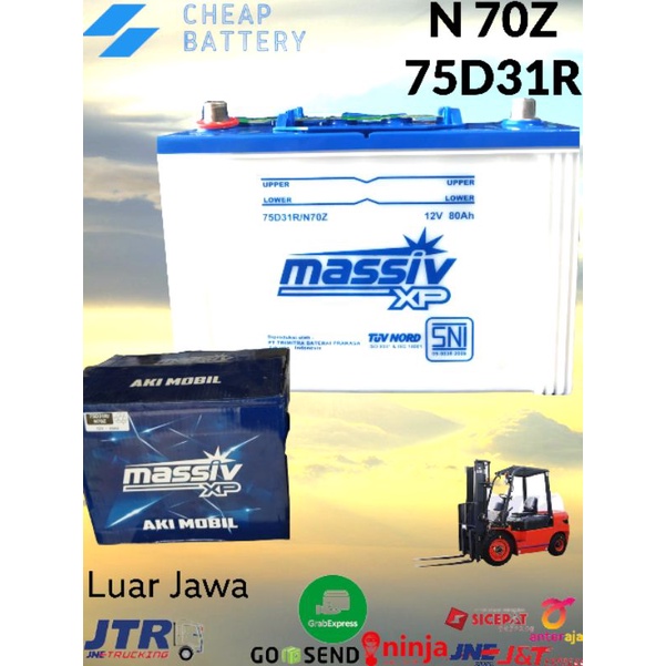 Jual Aki mobil Basah massiv xp N70Z Elf L300 Nissan MUX Genset ...