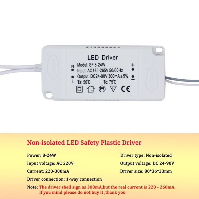 Jual LED Driver 8-24W AC 220V Power Supply Adapter Konstan Saat Ini 220 ...