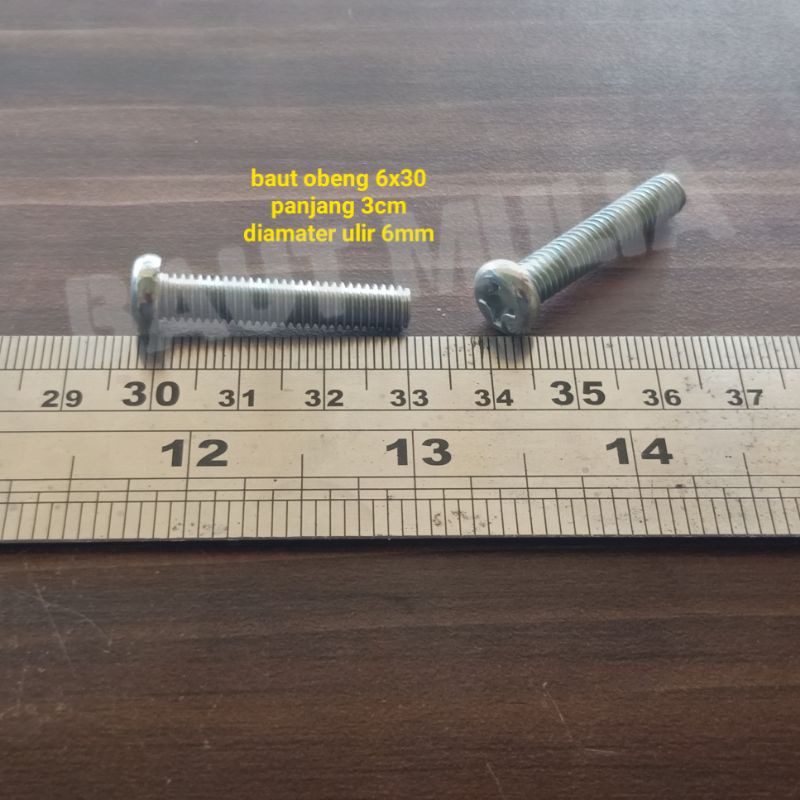 Jual BAUT JP 6X30 BAUT OBENG BAUT JP OBENG PLUS + | Shopee Indonesia