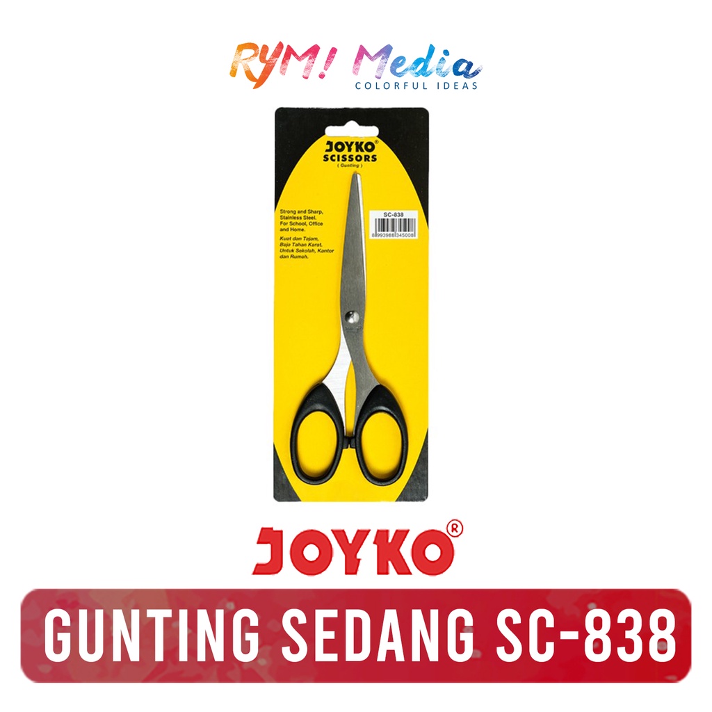 Jual JOYKO Gunting Sedang - Gunting Scissor Tanggung Medium SC 838 ...