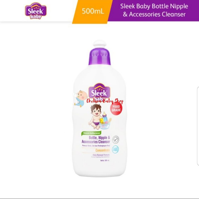 Jual Sleek baby bottle nipple 500ml botol / sleek cuci botol / cuci ...
