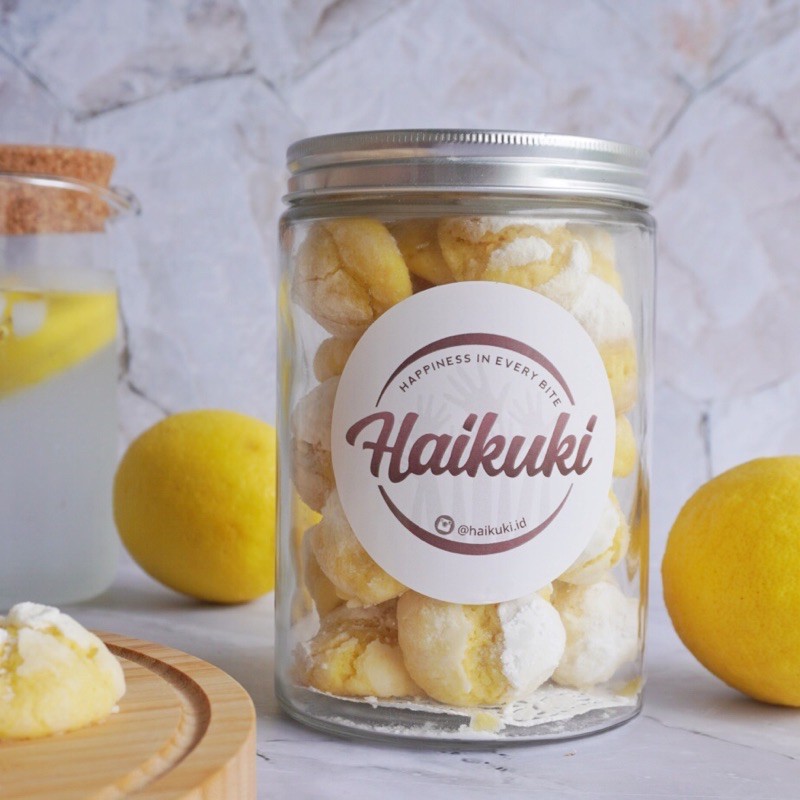 Jual Crinkle cookies lemon - size medium | Shopee Indonesia