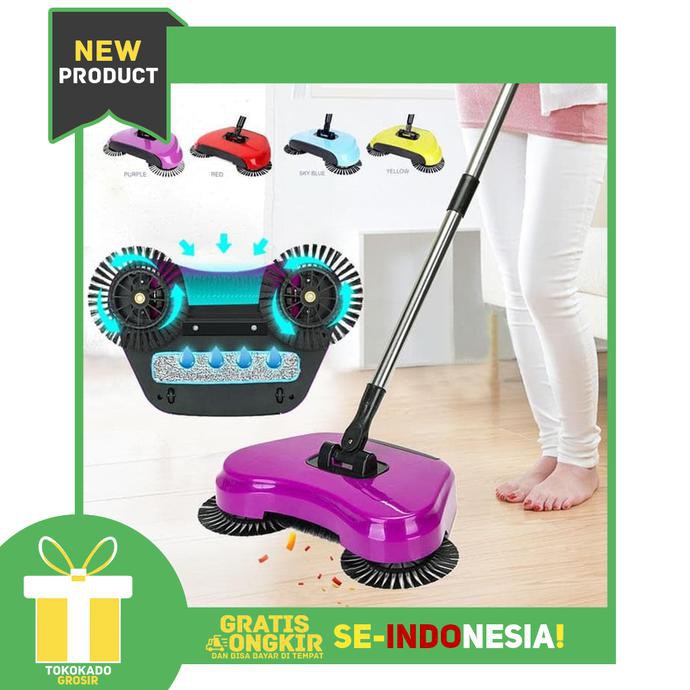 Jual Super Broom Sapu Otomatis Tanpa Listrik / Sapu Pintar Sapu Ajaib ...