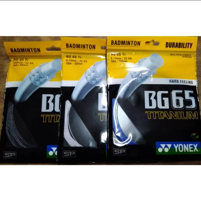 Jual Senar Badminton Yonex Bg 65 Ti Original | Shopee Indonesia