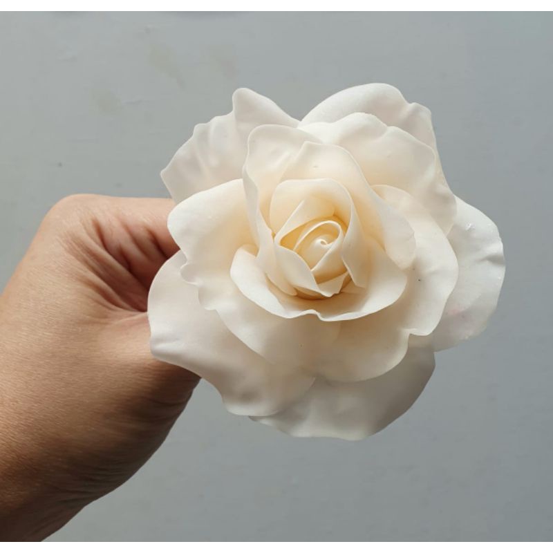 Jual gumpaste flower edible flower bunga hiasan kue tart cake topper / rose besar D10 | Shopee ...