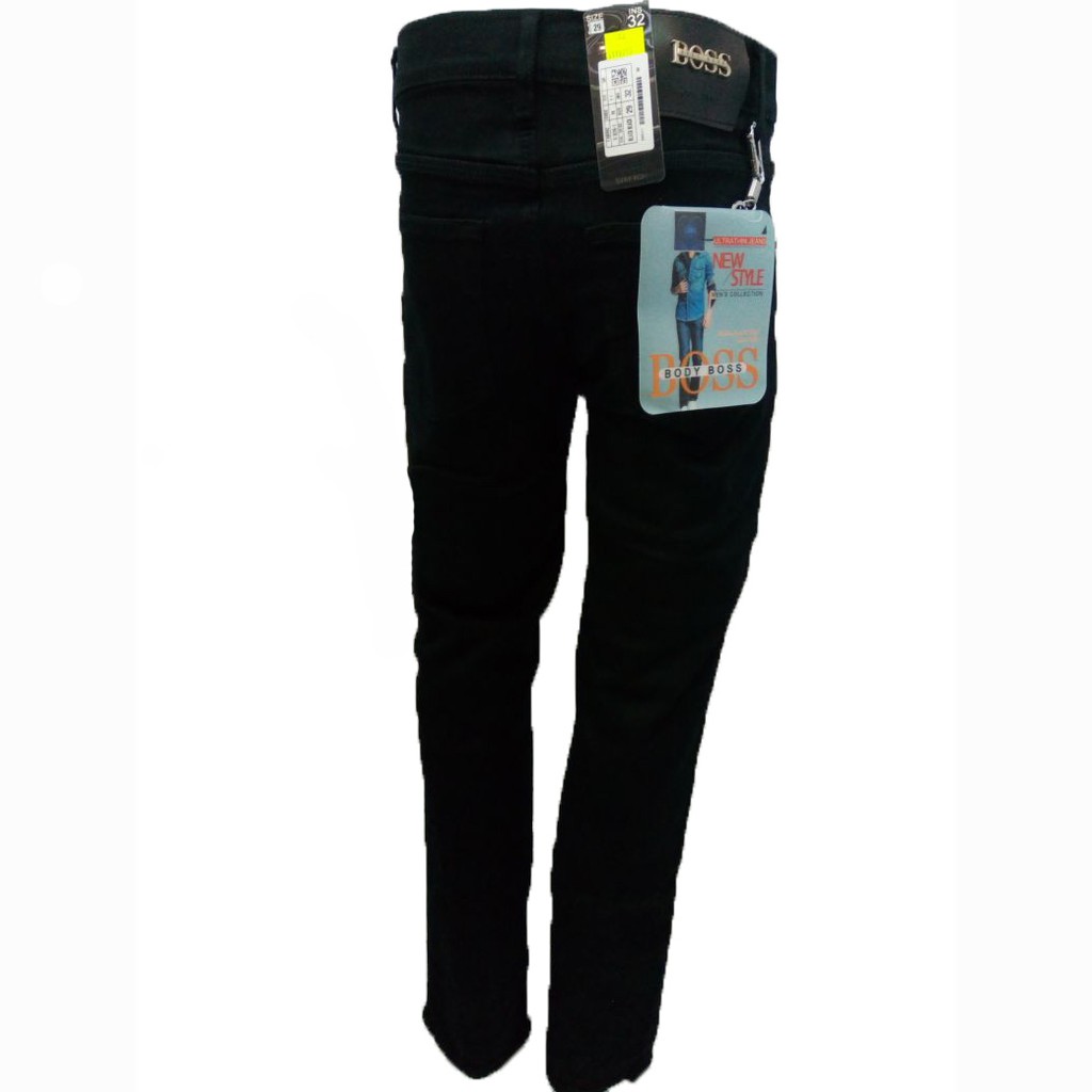 Jual SumberRejekiJeans - BODYBOSS Celana Jeans Panjang Pria Hitam Black ...