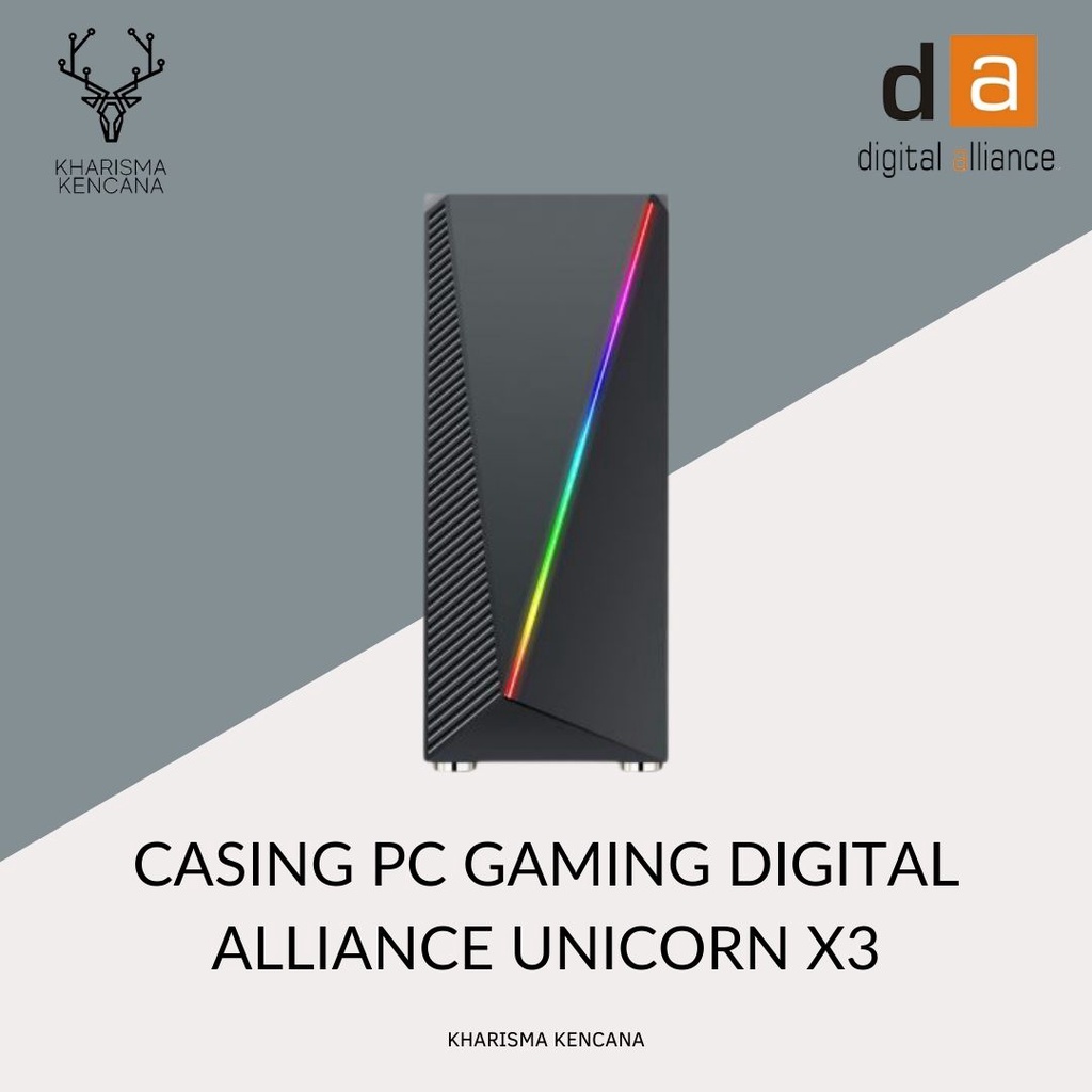 Jual CASING PC GAMING DIGITAL ALLIANCE UNICORN X3 | Shopee Indonesia