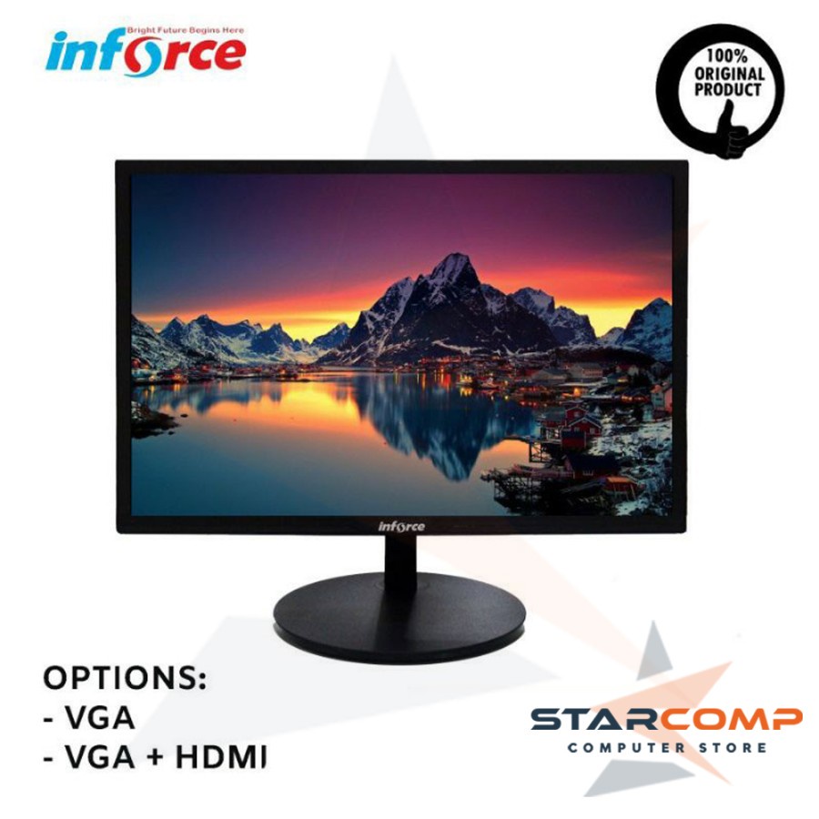 Jual MONITOR INFORCE 1950NH 19.5 20 19 inch inc - VGA + HDMI LED ...