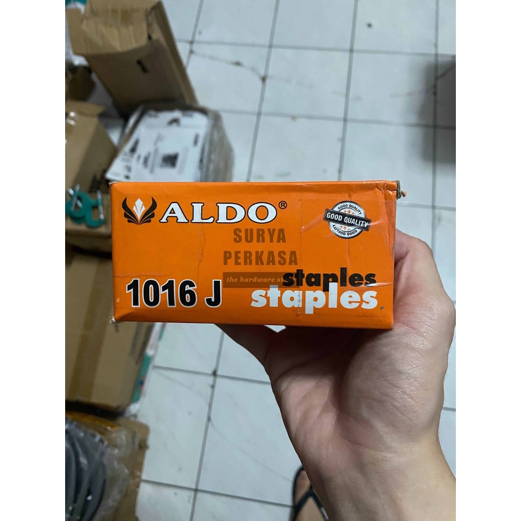 Jual ISI AIR STAPLES / STAPLER GUN / PAKU STAPLER 16 MM 1016 J / 1016J ...