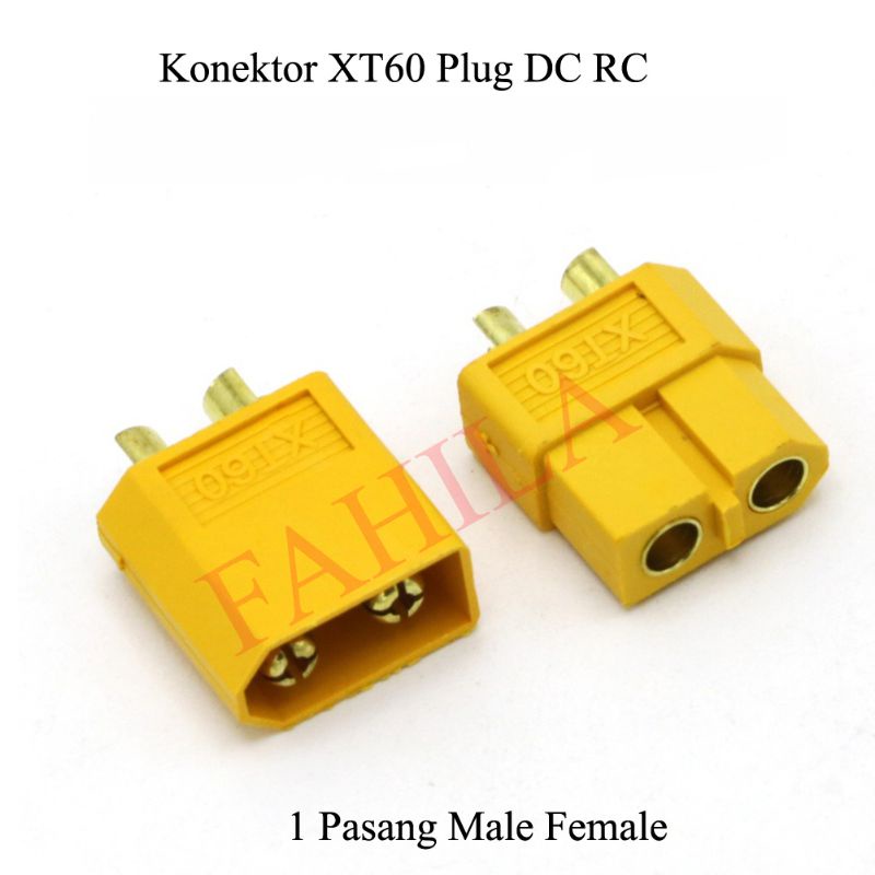 Jual Konektor XT60 Generic XT60 Socket Dc Rc Baterai Lipo Lion Plug Male Female | Shopee Indonesia