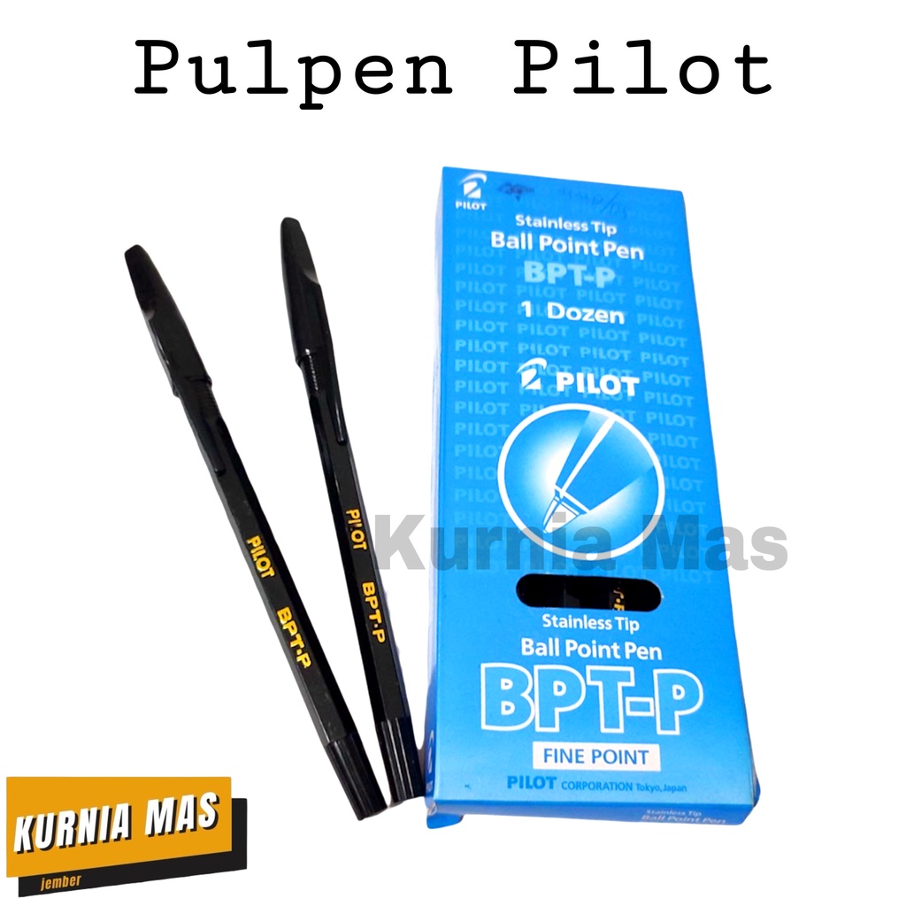 Jual Pulpen Pilot Murah Bolpoint Hitam Ball Point BPTP | Shopee Indonesia