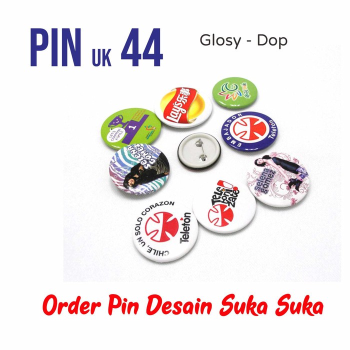 Jual Cetak Pin 44mm Doff - Design Bebas (Min 50pcs) | Shopee Indonesia