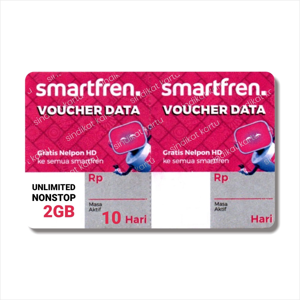 Jual Voucher Smartfren UNLIMITED NONSTOP 2GB 10hari | Shopee Indonesia