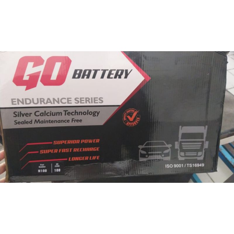 Jual AKI GO BATTERY N100 KERING 12V 100AH | Shopee Indonesia