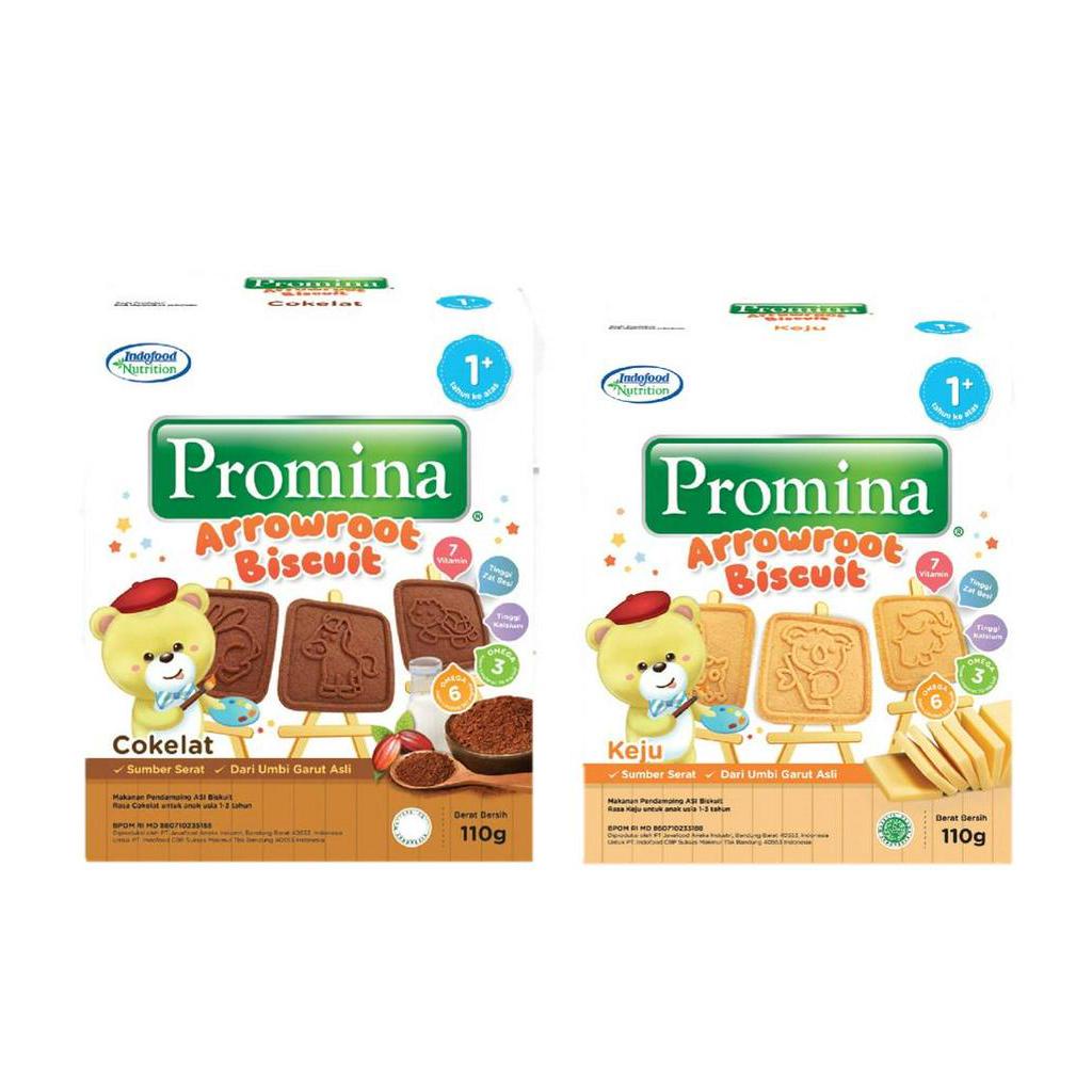 Jual Promina Cookies Arrowroot Coklat New 110 g x 1Pcs + Promina ...