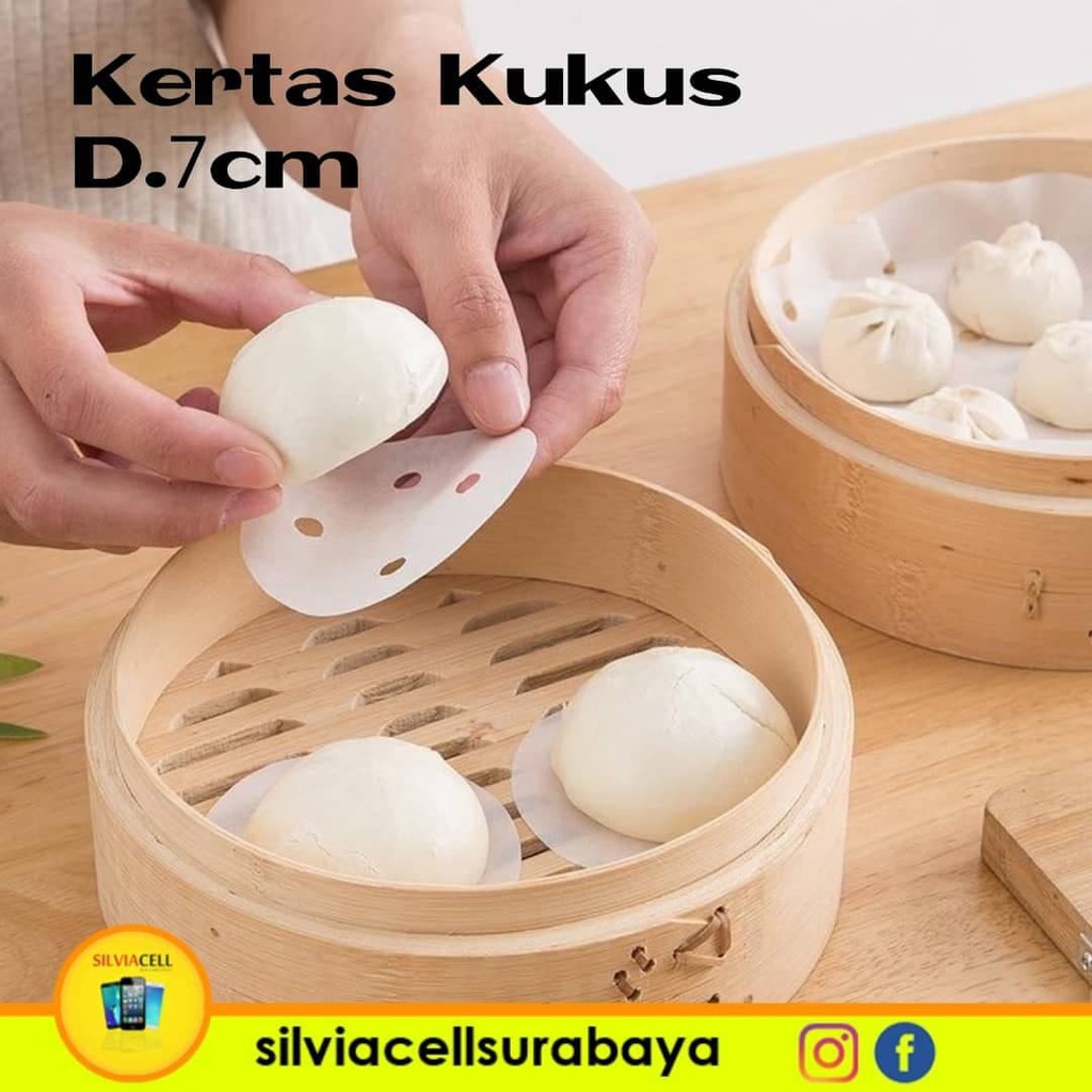 Jual Kertas Kukus Roti Pao Siomay Dimsum Steamer Paper 7cm | Shopee ...