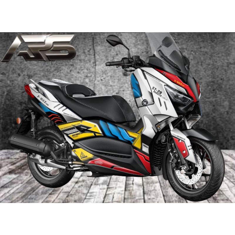 Jual decal sticker stiker yamaha xmax fullbody motip gradasi warna ...
