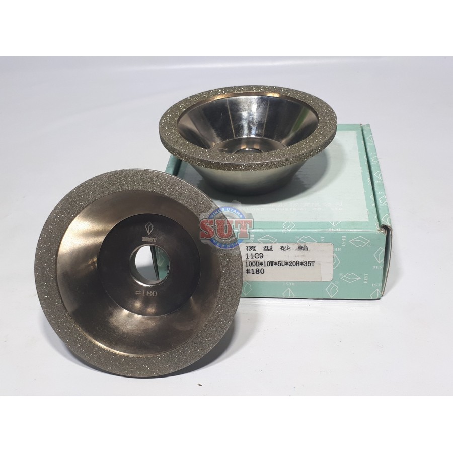 Jual Gerinda Diamond Mangkok CBN Diamond Wheel | Batu Asah Endmill Bor - #150 | Shopee Indonesia