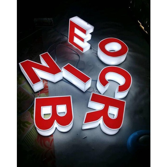 Jual Huruf Timbul Akrilik LED Papan Nama Logo | Hiasan Dinding Akrilik ...
