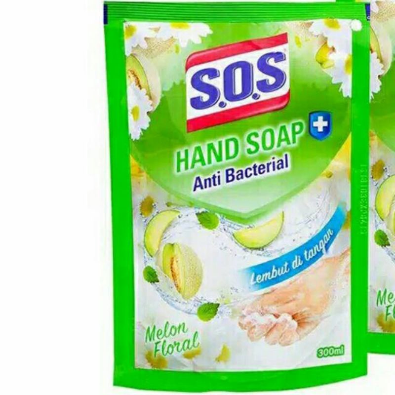 Jual SOS Hand Soap Refil 300ml / Sabun Cuci Tangan / SOS / Kesehatan ...