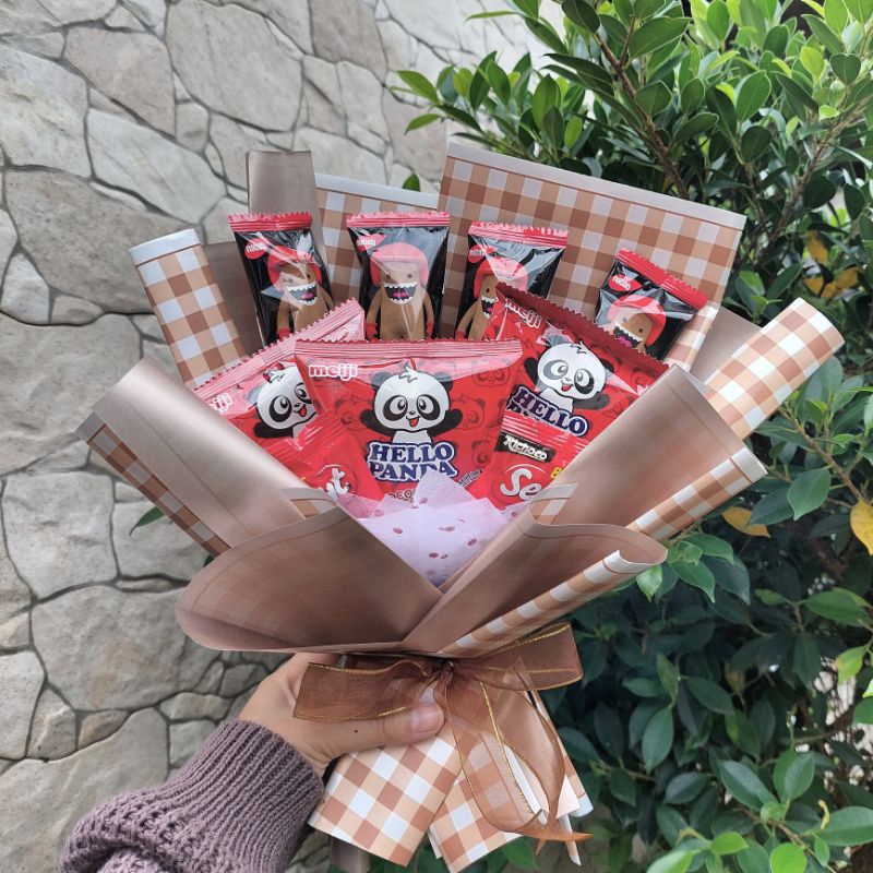Jual SNACK BUCKET/SNACK BOUQUET/BUCKET BUNGA/BOUQUET FLOWERS (Made by ...