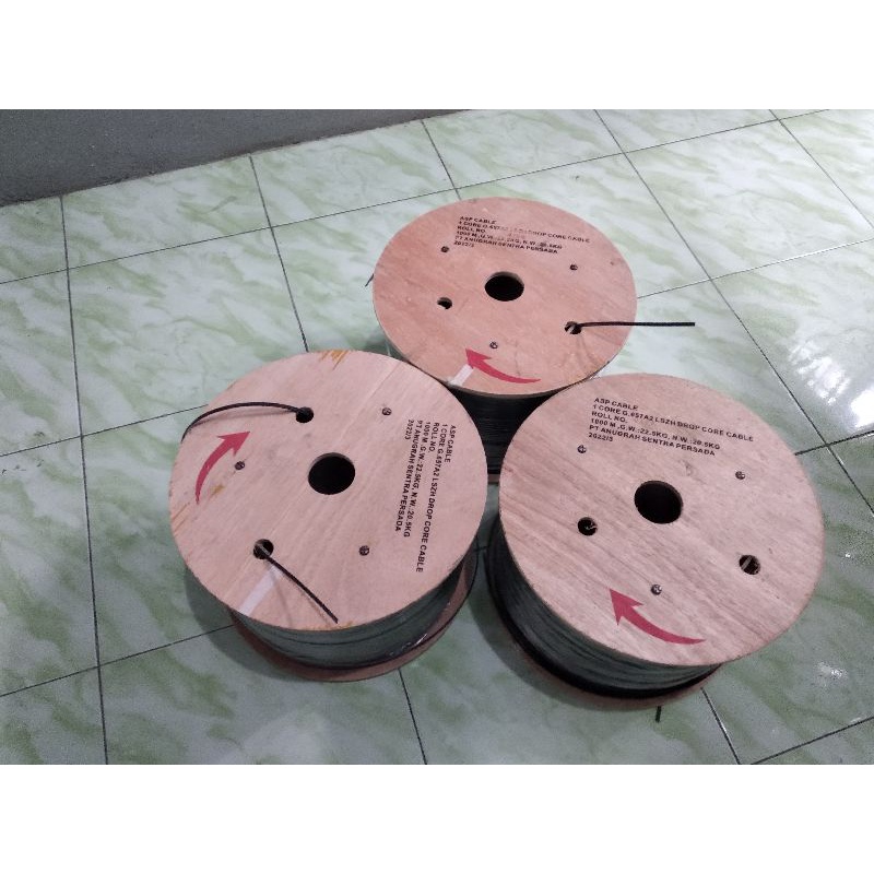 Jual DROP CORE KABEL FIBER OPTIK FO 1 CORE 3 SELING (1000M) | Shopee ...