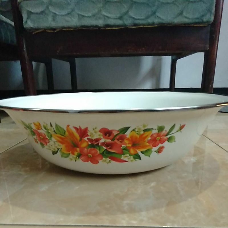 Jual waskom enamel 40cm IDEAL tebal waskom besar waskom jumbo | Shopee ...
