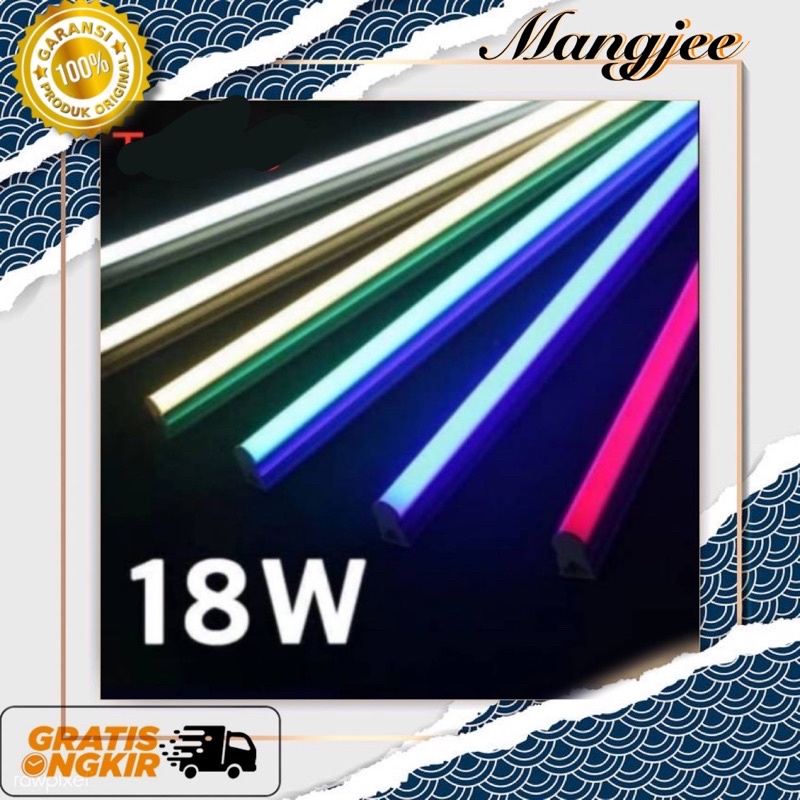 Jual lampu tl neon t5 led 18w 120cm tube warna warni | Shopee Indonesia
