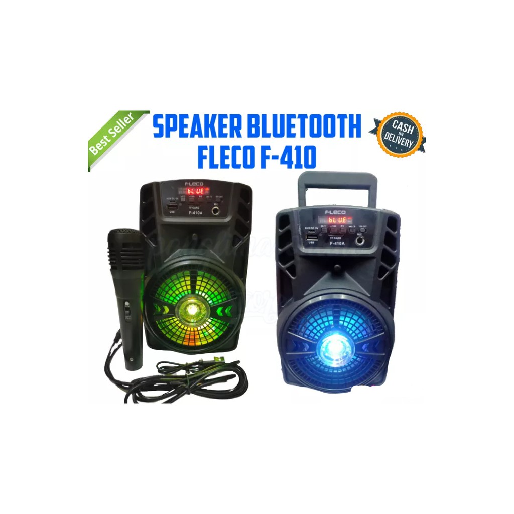 Jual Speaker Bluetooth FLECO F-410A FREE MIC Speaker Multimedia Bisa ...
