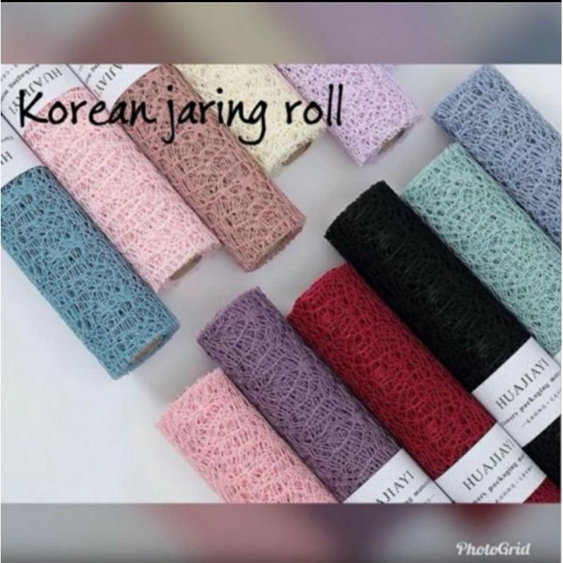 Jual LEMBARAN KOREAN NET ROLL 64 x 48cm. KOREAN NET ROLL JARING SPIDER ...
