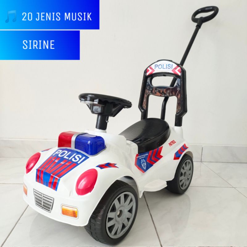 Jual Mainan Mobil Mobilan Dorong Polisi Roda Empat Ada Musik dan Sirine ...