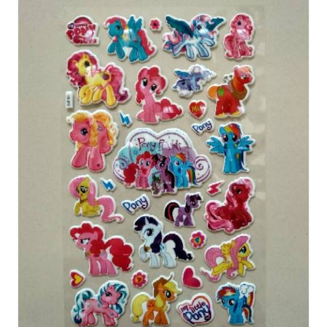 Jual Sticker timbul kuda pony 12x20cm / 11x18cm | Shopee Indonesia