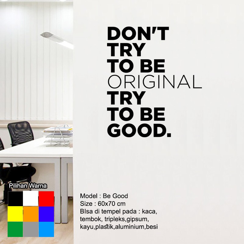 Jual Stiker Kata Kata Motivasi Dinding dan Kaca Kantor Quotes Cutting ...