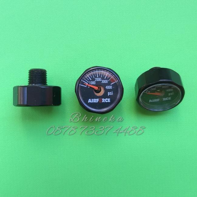 Jual Manometer Airforce drat 1/8NPT / Mano Regulator Paintball / Mano ...