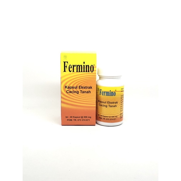 Jual Fermino Kapsul Ekstrak Cacing Isi 40 Kapsul Per Botol | Shopee ...