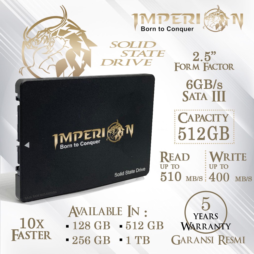 Jual SSD IMPERION 512GB SATA III 2.5" 6GB/S GARANSI RESMI 5 TAHUN ...